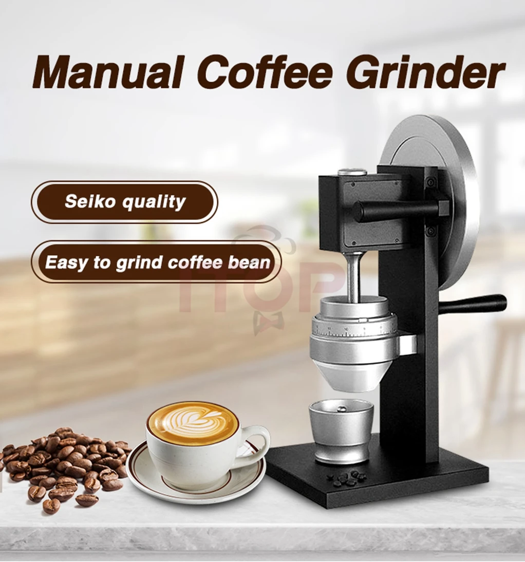 IT-CG-25G 83MM Professional Manual Espresso Coffee Bean Grinder Machine