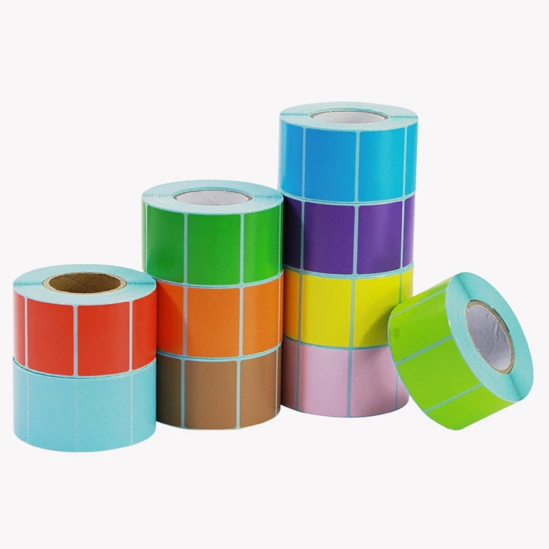 Custom Direct Thermal Shipping Labels 12 Colors Waterproof Packaging ...