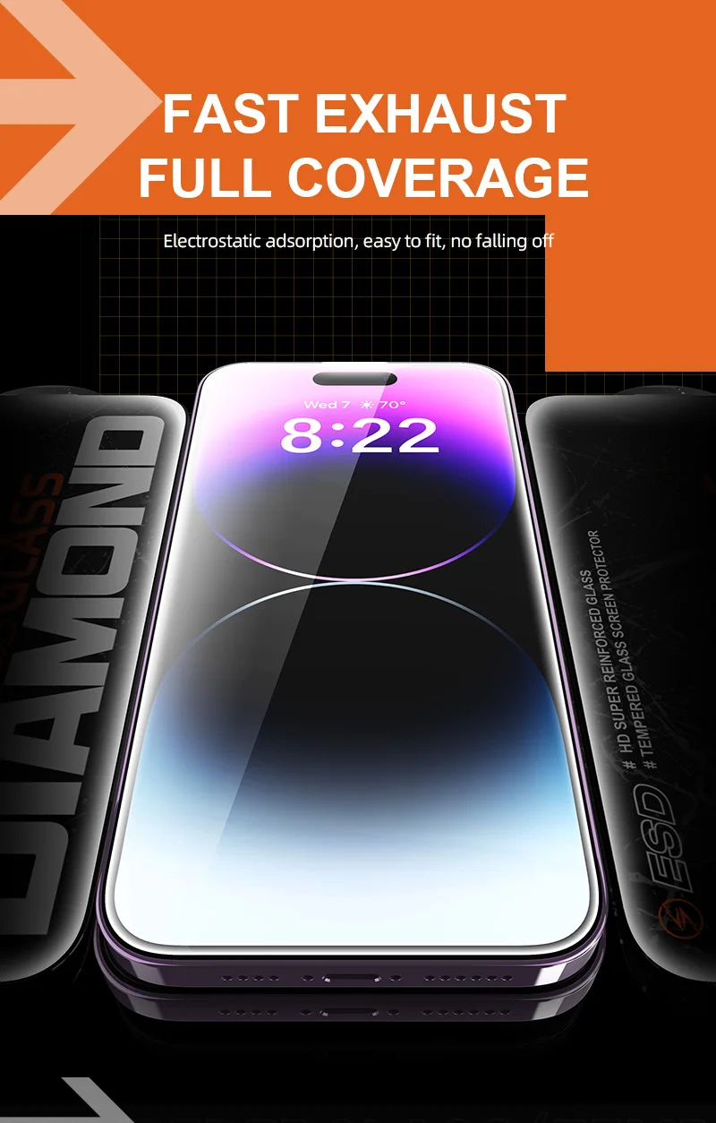 Custom Full Coverage Privacy Tempered Glass Premium Matte Anti Spy Screen Protectors For Iphone ...