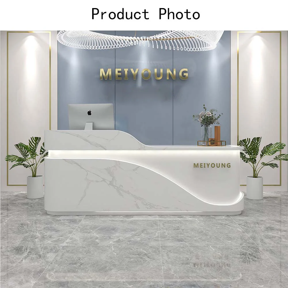 简约豪华柜台接待台现代固体表面酒店美容院接待台白色前台 - Buy 豪华办公室接待台柜台,酒店前台柜台设计:,接待台柜台家具 Product ...