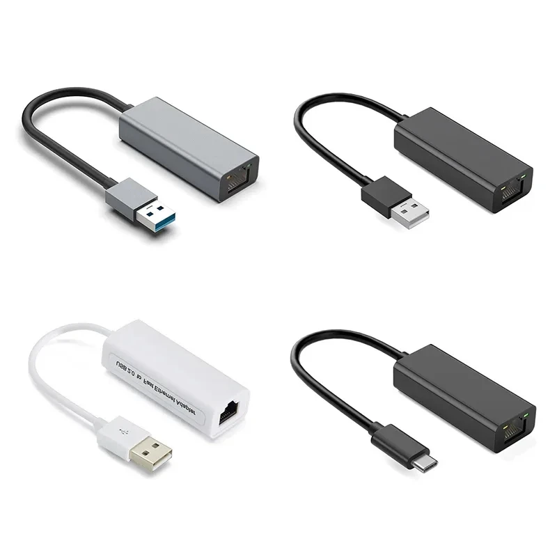 Gigabit Ethernet Adapter Type-c To Rj45 Lan Network Card 100/1000mbps ...