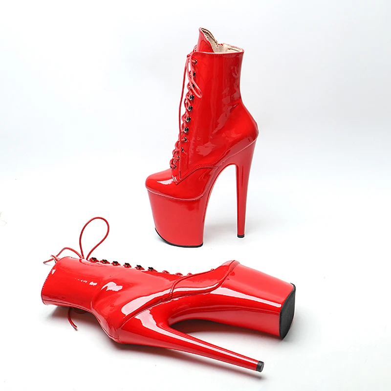 20cm / 8 Inches Patent Pu Upper Women Sexy Fashion High Heel Platform ...