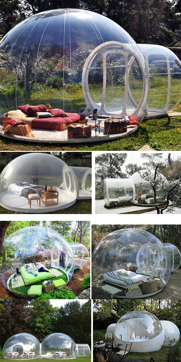 Customized Football Structure Inflatable Igloo Bubble Lodge With Air ...