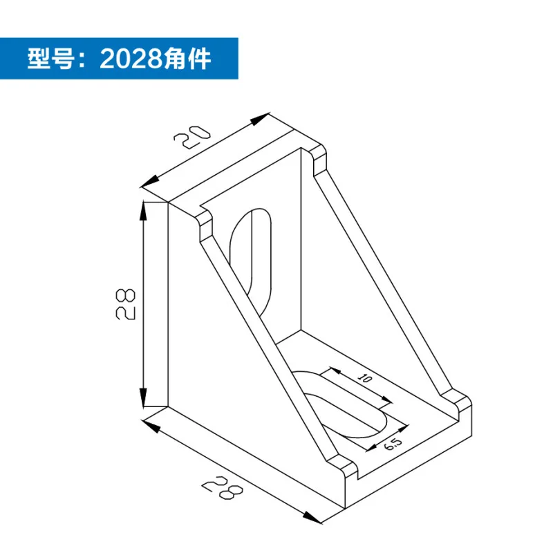 L Shaped Corner Bracket Aluminum Profile Accessories 2020 3030 3060 ...