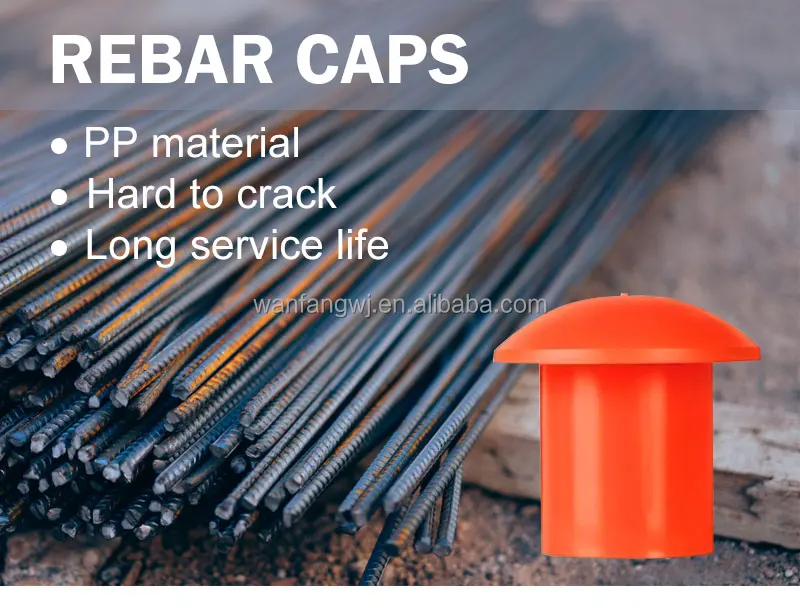 Construction Materials Plastic Rebar Safety Cap End Cover for Tie Bar ...