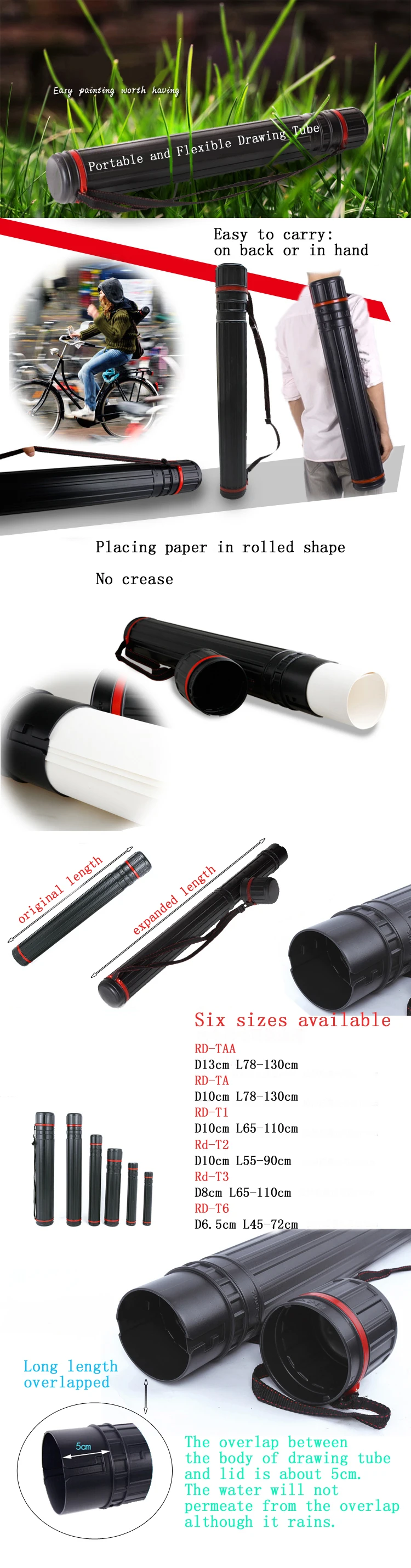 Extendable Plastic Tube for Artist Drawing - Versatile & Durable