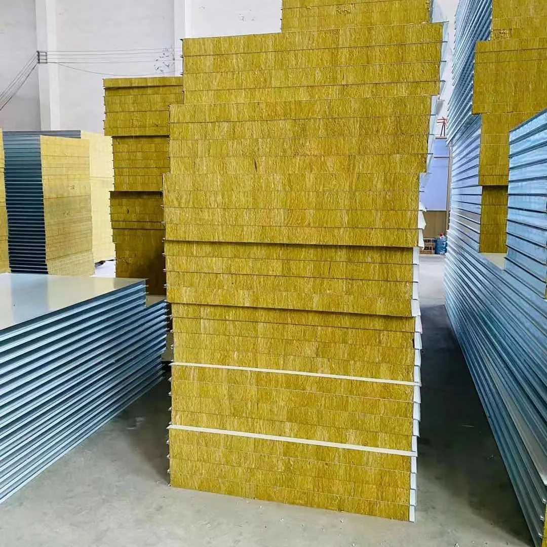 Polyurethane Edging Rock Wool Sandwich Composite Board Exterior Wall ...