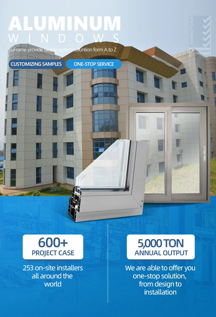 Customized Aluminium Sliding Window Office Sliding Glass Windows - Buy ...