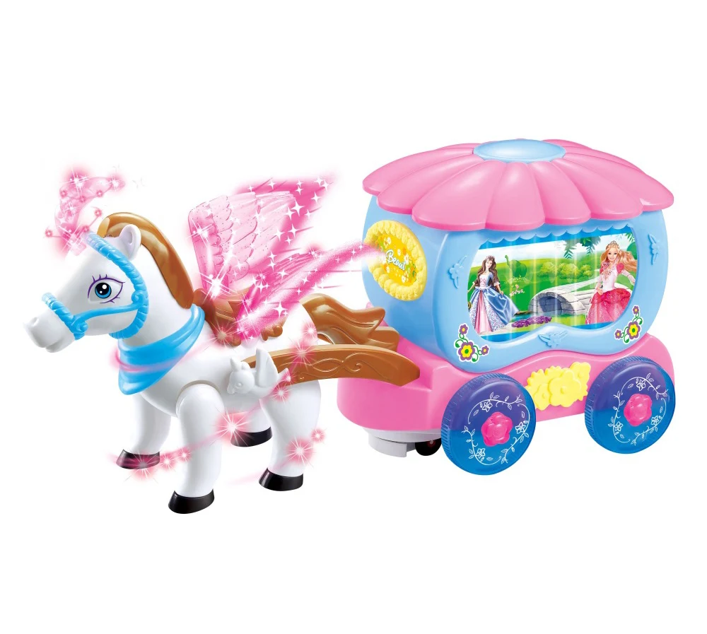 Jinming Kids Electric Carriage Toy - Battery Operated Horse Carriage ...