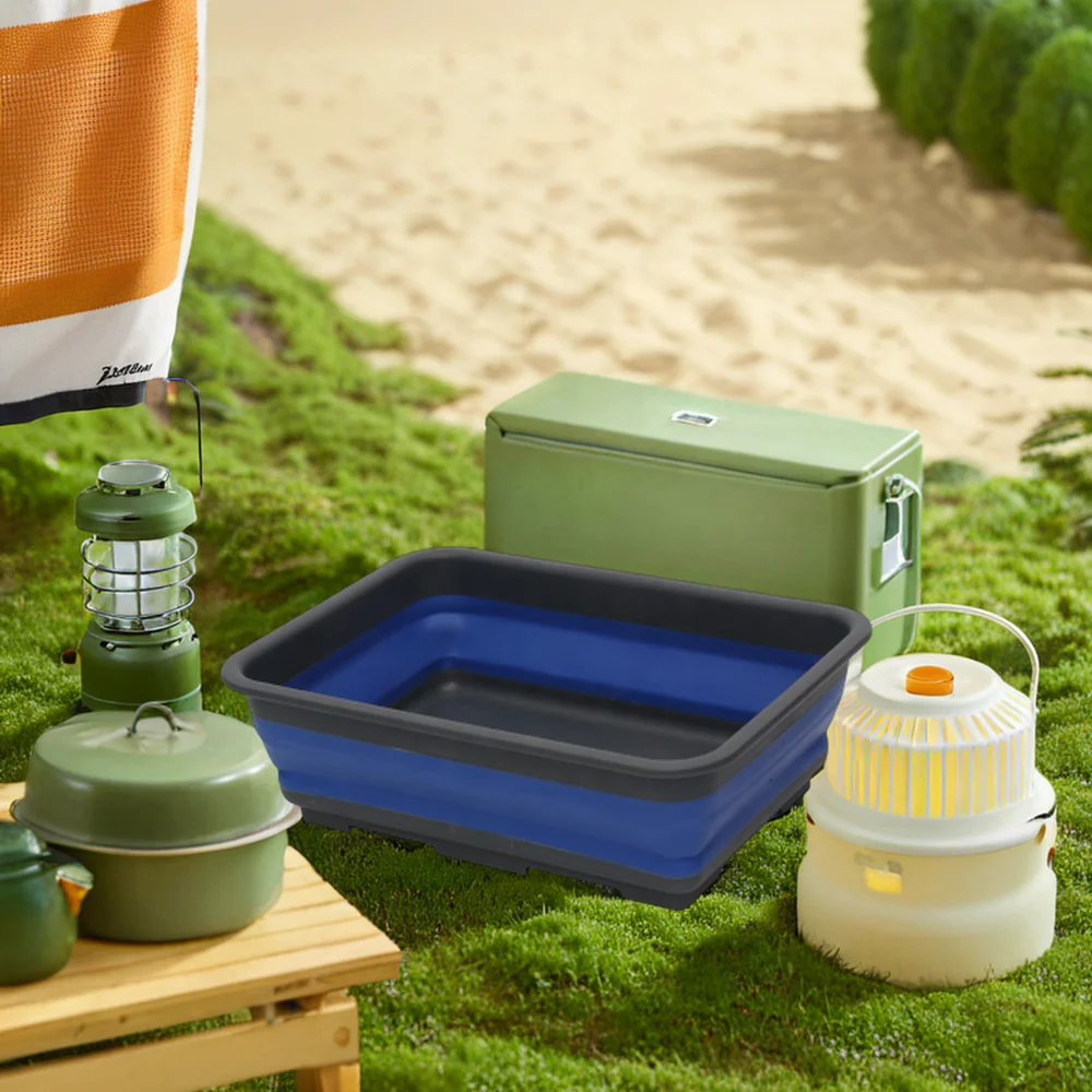 7-litre Multifunctional Rectangular Plastic Basin For Household Storage ...