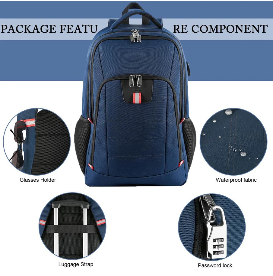 Custom Daily School Extra Large Book Back Bag Oxford Waterproof Multi ...