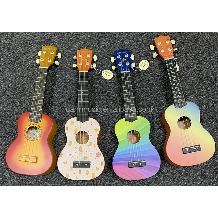 21 Inch Soprano Flying V 4 String Guitar Ukulele for Beginners