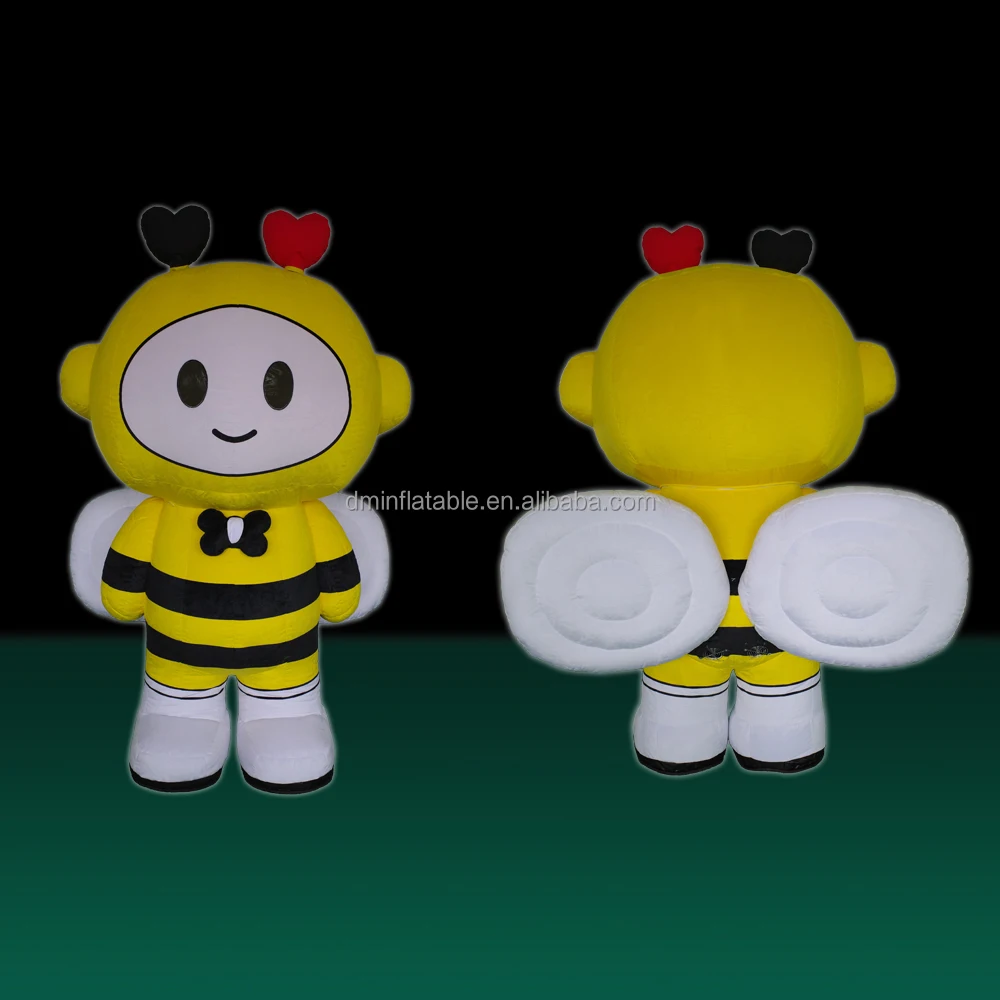 Advertising Cute Inflatable Bee Mascot Model For Outdoor Decoration ...