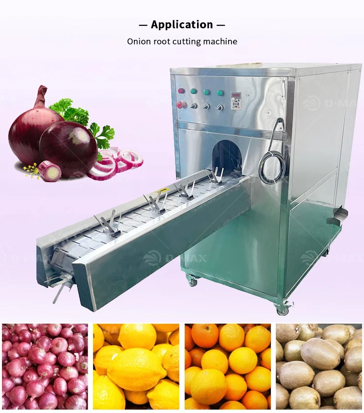 Semi Automatic Onion Root And End Cutter Machine Fresh Green And Red ...