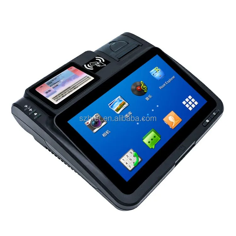 All in One 10.1 Inch OEM Android Smart POS Terminal with Printer