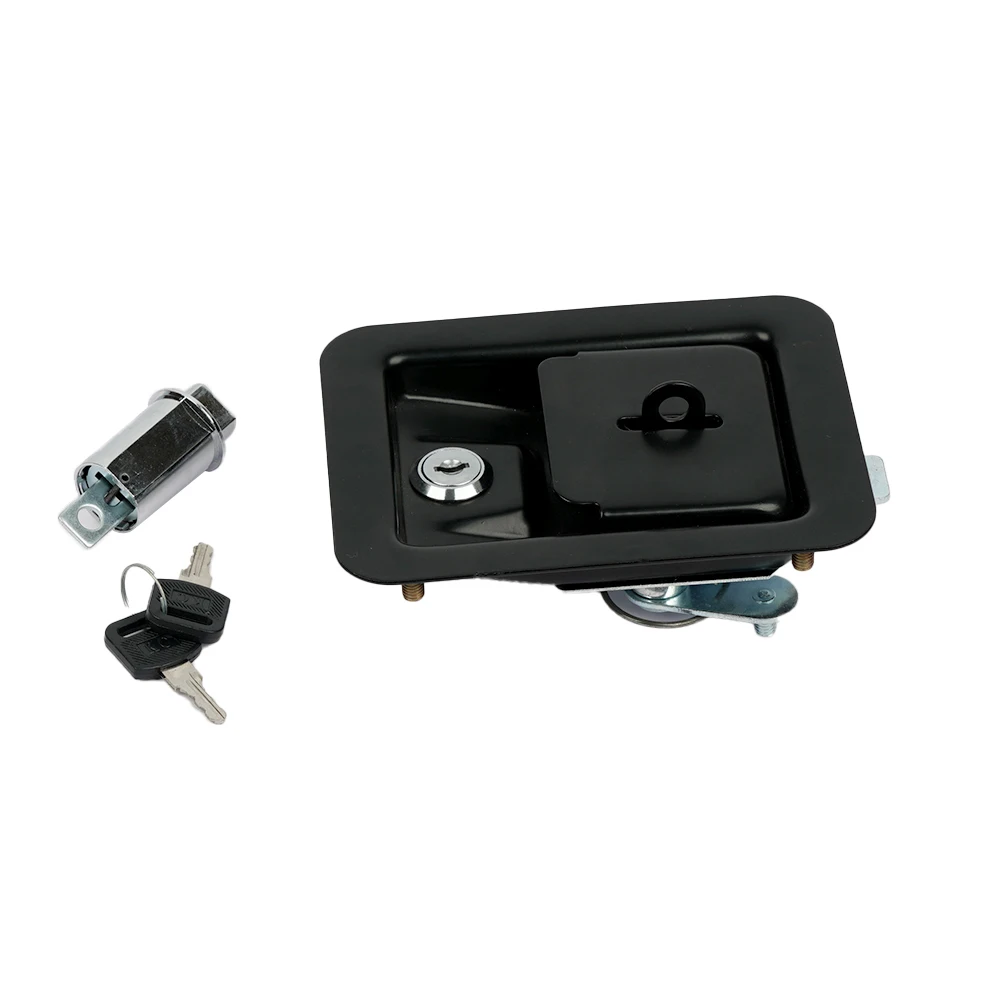 Single Cylinder Deadbolt Flush Mount Recessed Door Paddle Lock Trucks ...