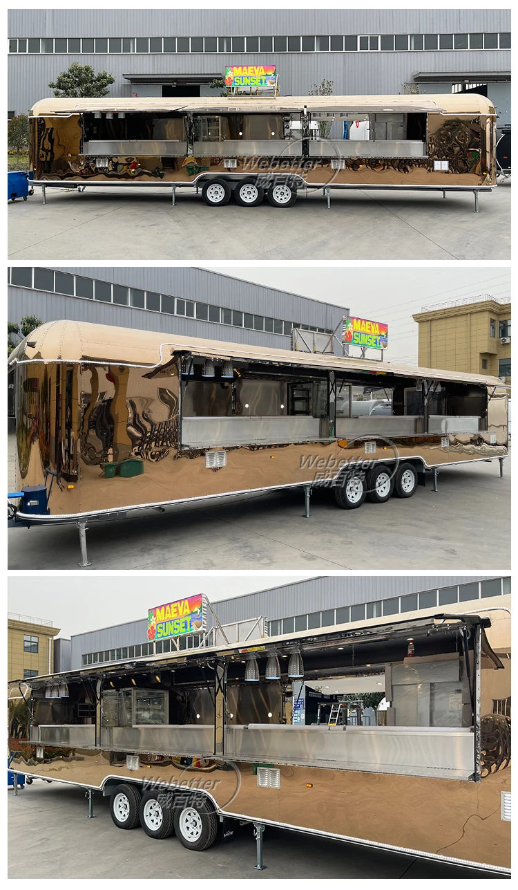 Webetter Remorque Foodtruck Mobile Kitchen Commercial Crepe Taco Coffee ...