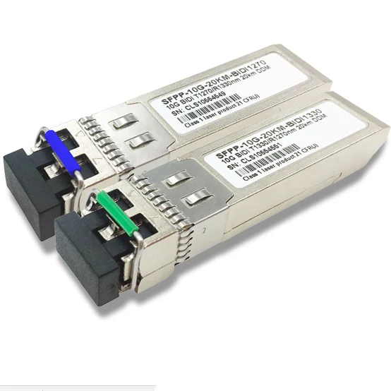 Factory price optical fiber module 10g sfp 1270/1310nm simplex 20km sfp transceivers| Alibaba.com