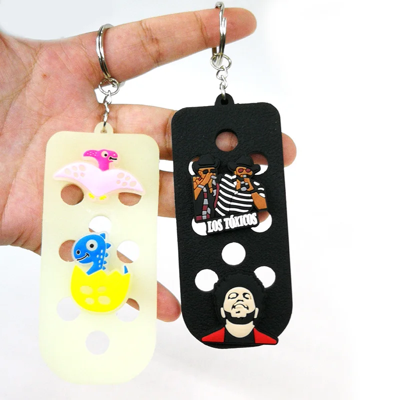 Custom Original 2d Soft Eva Design Croc Keychain Customized Anime ...