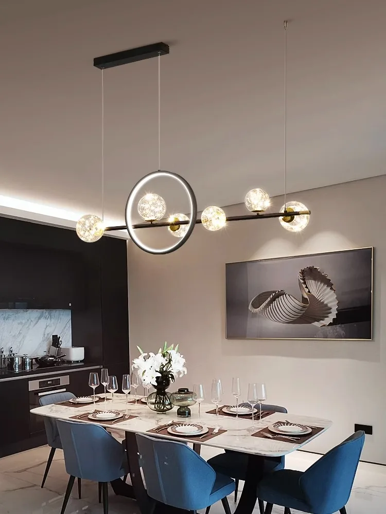 Nordic Line Designer Luxury Dining Room Ceiling Lighting Glass Hanging ...
