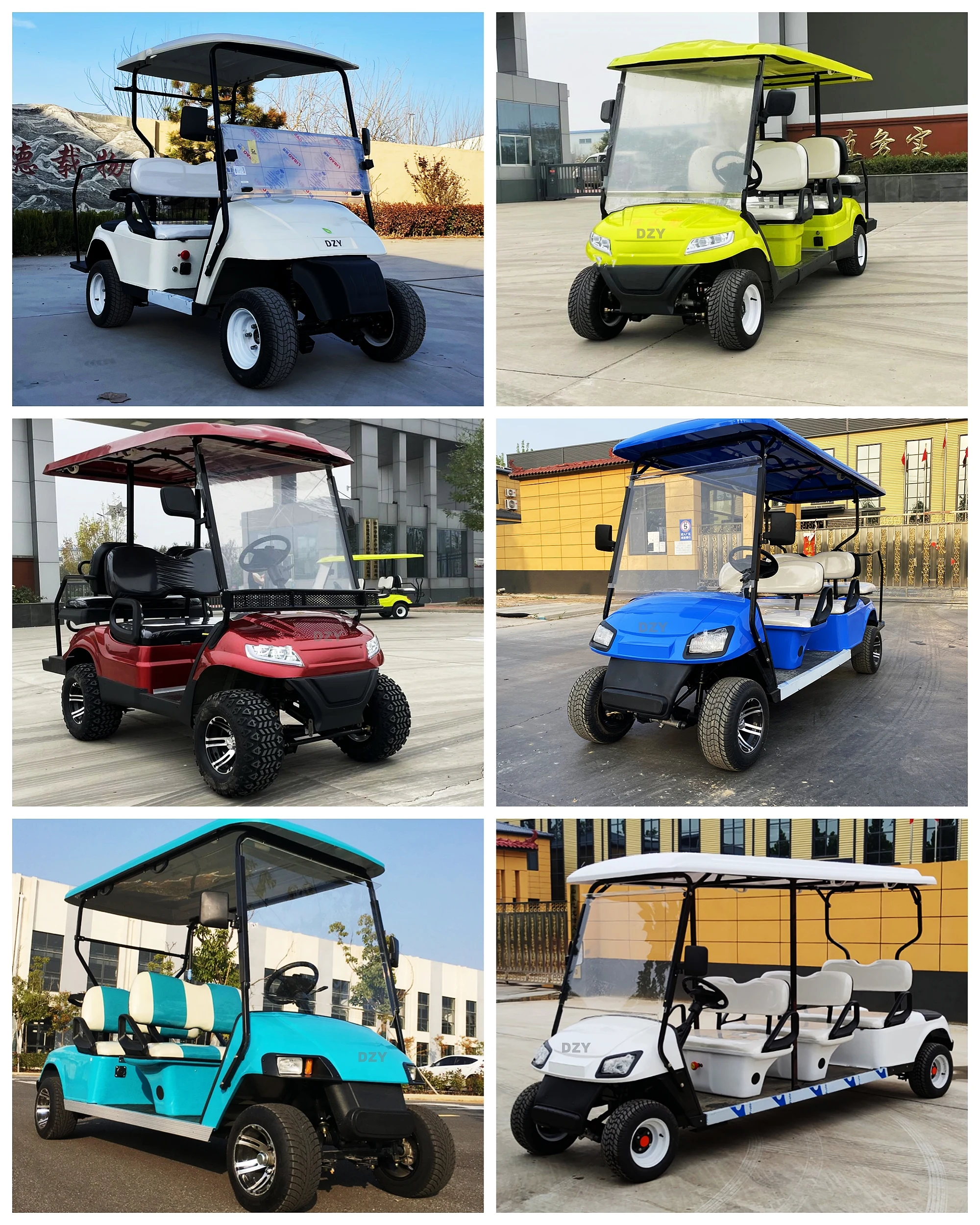 Wholesale Electric Golf Carts with Mini 48v Batteries Lifted Buggy Car ...