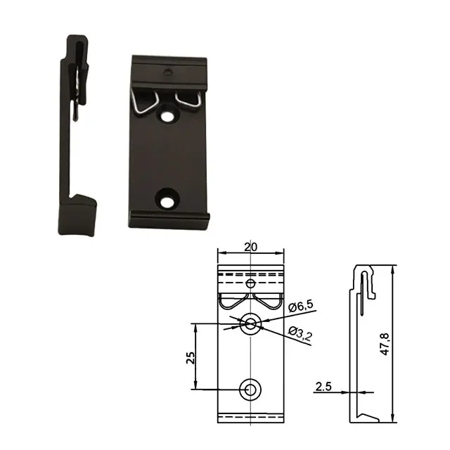Din 35mm Guide Mounting Clip Din Rail Spring Clips For Mounting ...