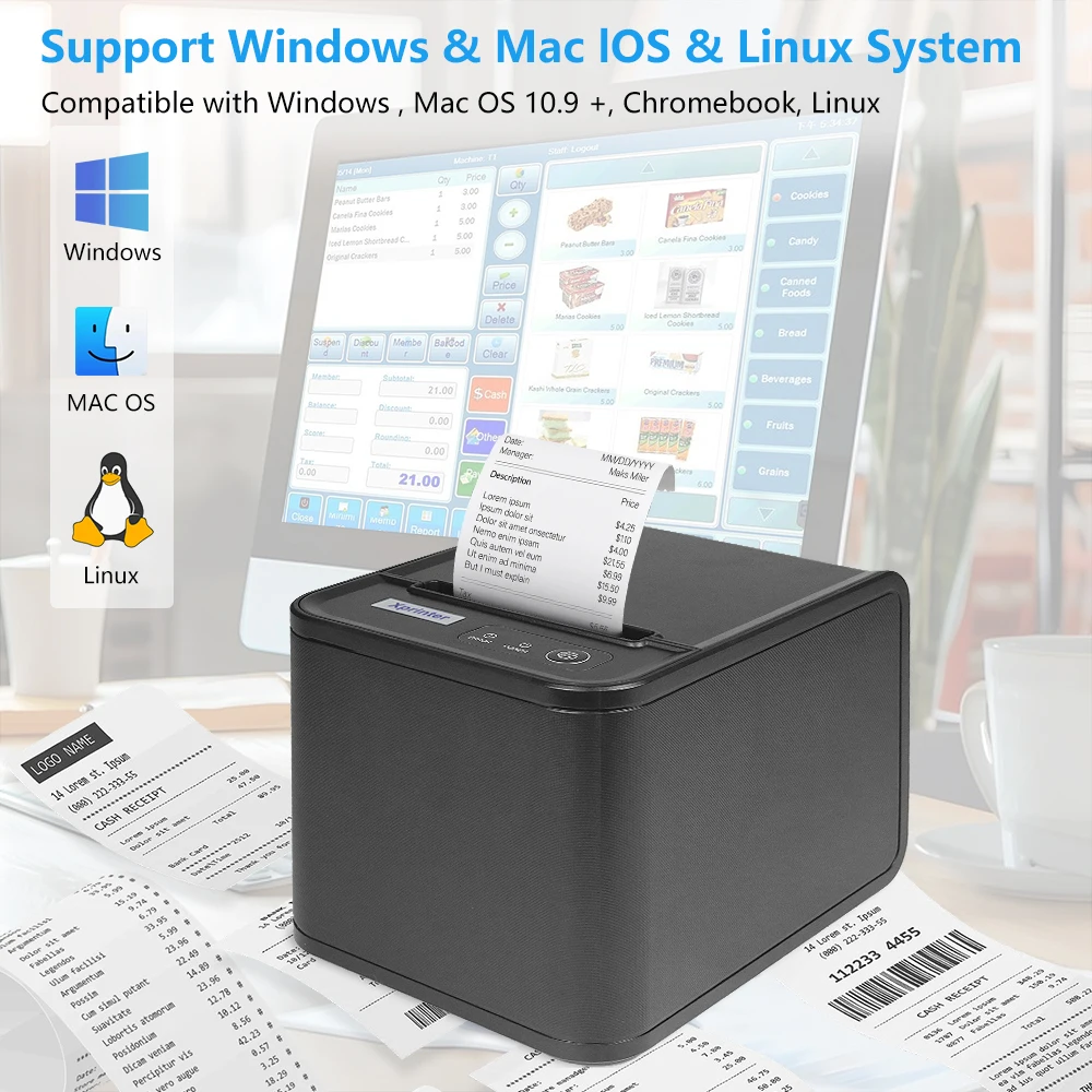Xprinter WIFI Thermal Receipt Printer - 80mm POS Solution
