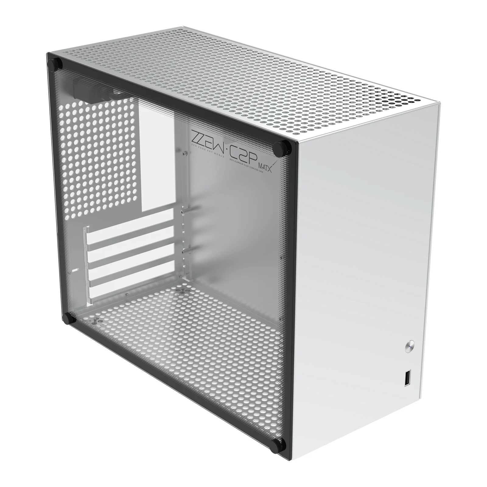 Aluminum MATX Case - C2P Desktop Chassis for Gaming
