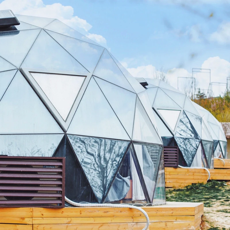 Luxury Glass Outdoor Glamping Geodesic Dome Tents for Sale