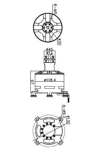200cc FRC 12090 Outrunner Brushless DC Motor & 300A ESC - Ideal for ...