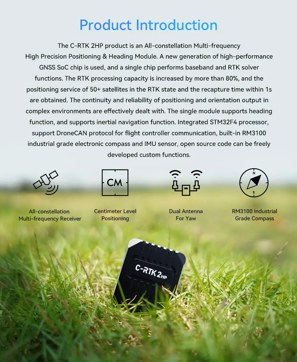 Cuav C-rtk 2hp Dual Antenna Centimeter High Position Gps Gnss Pixhawk ...