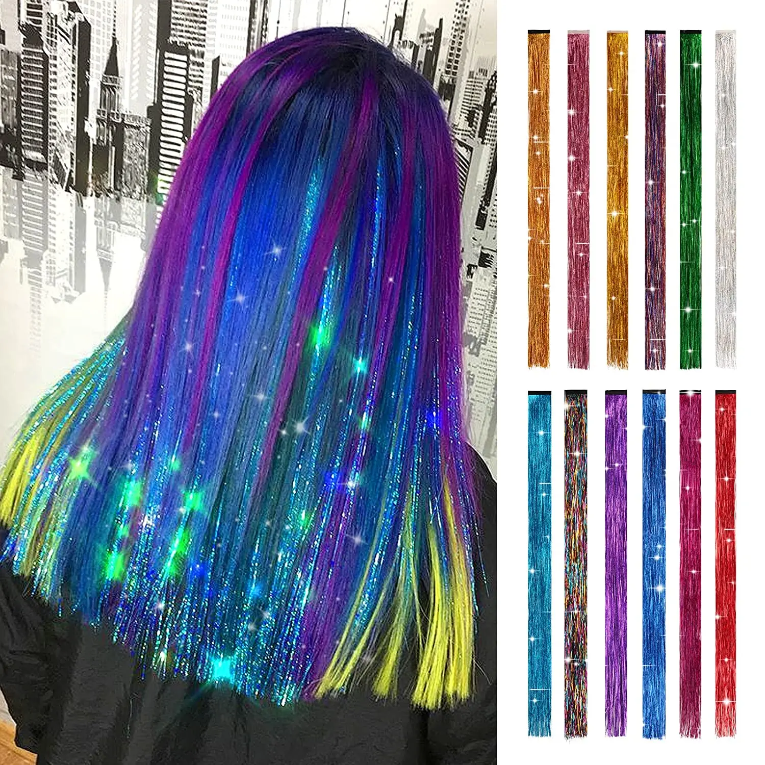 Rainbow Ombre Hair Extensions