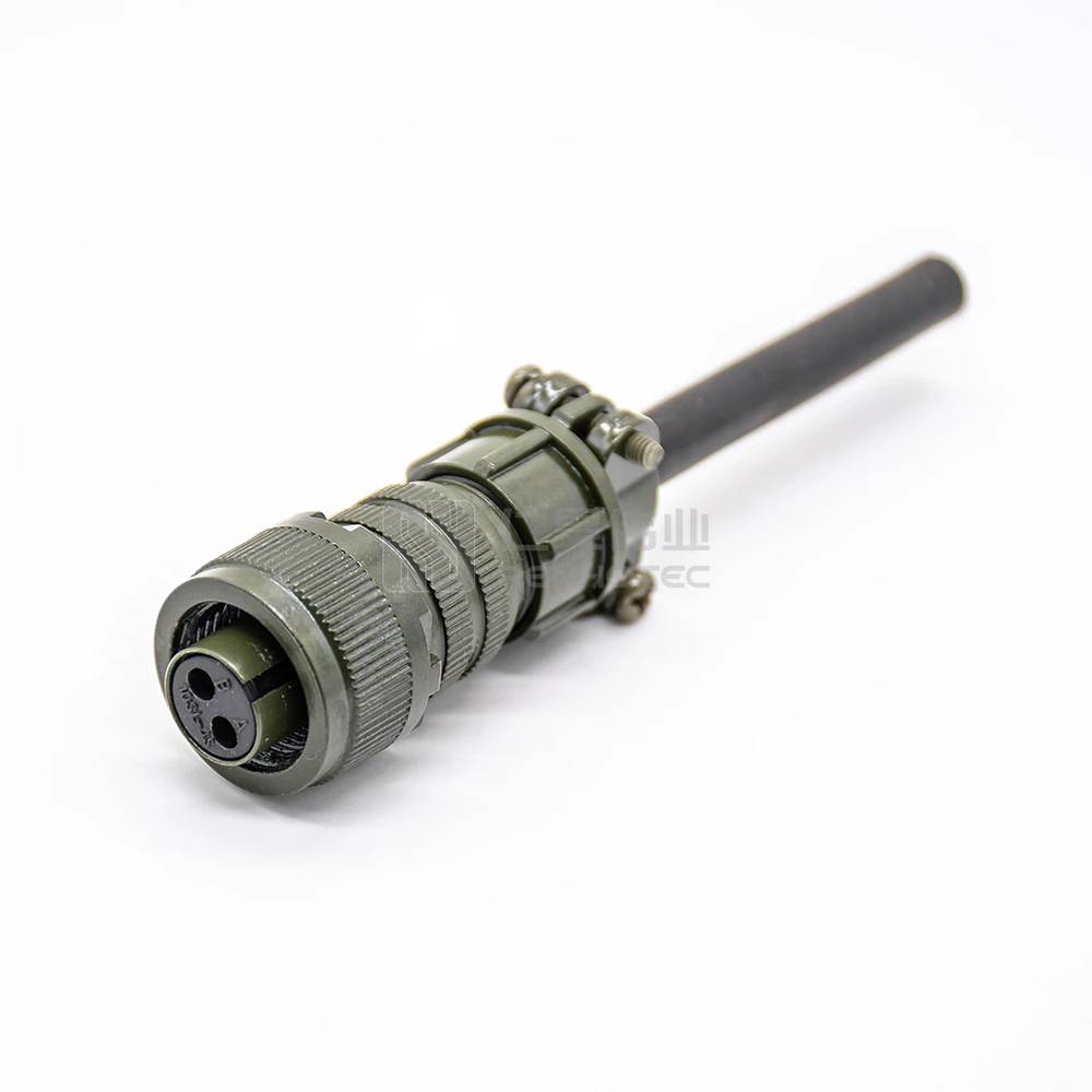 MS3106 10SL-4S Electrical Connector Female 2 Pin Straight Plug MIL-C ...