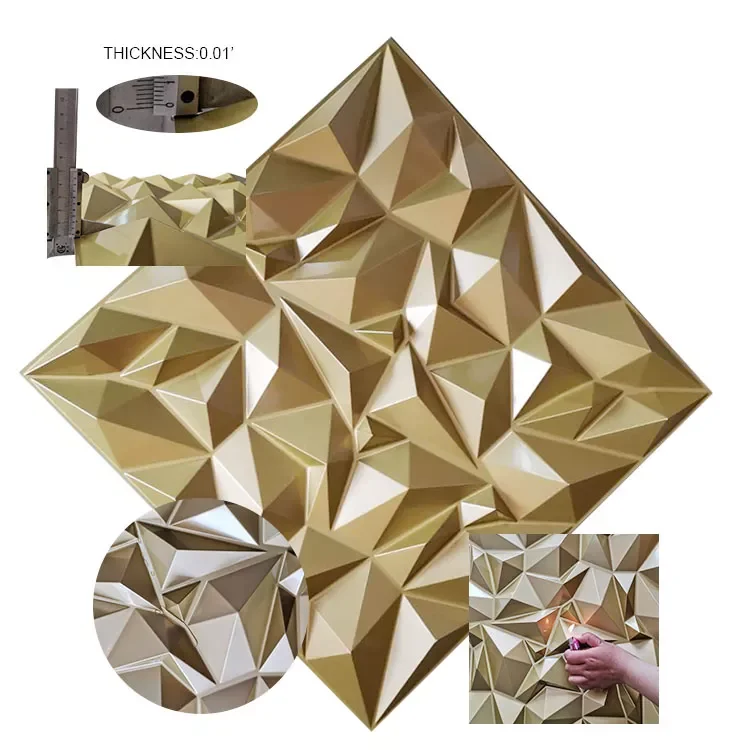 Diamond PVC 3D Wall Panels - Stylish & Functional Decor