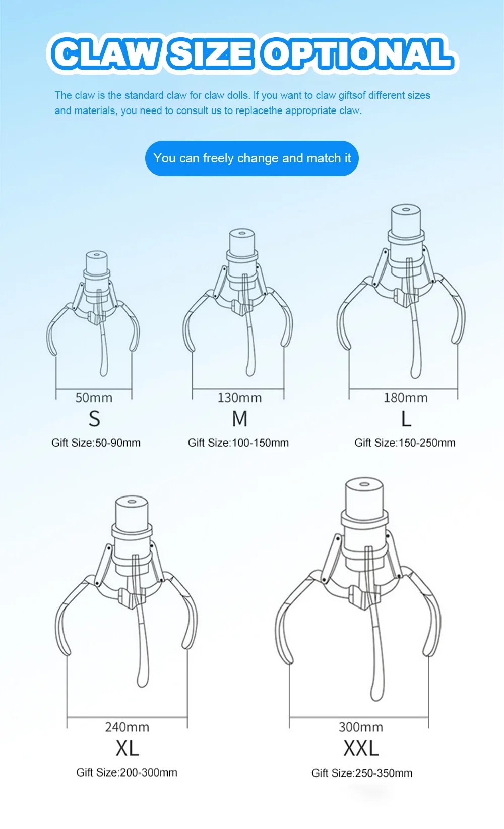 2 Player Full Metal Toy Crane Claw Machine/Double Players Claw Crane ...