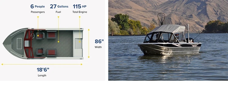 16 ft Deep V Aluminum Boat for Sale - Perfect for Water Sports & Sport ...
