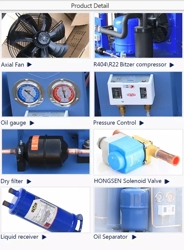 MT50 4HP Maneurop Air Cooled Refrigeration Condensing Unit