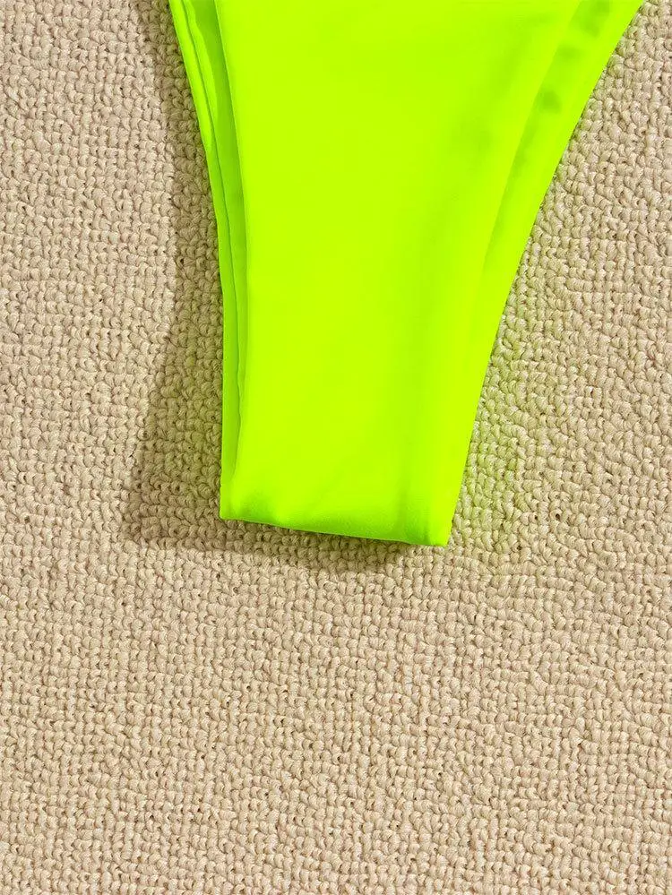 Sexy Solid Color Hollow Bikini Hot Cutout Swimsuit Wholesale Swimwear