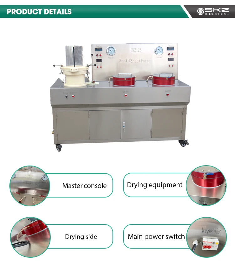 Skz125 Laboratory Sheets Preparation Automatic Pulp Handsheet Former ...