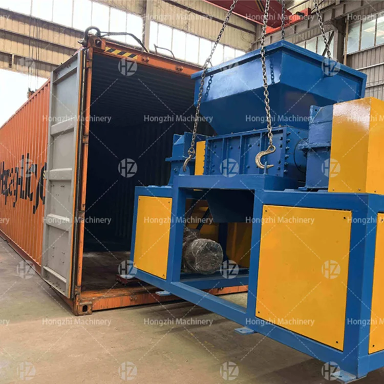 Hongzhi T100 Solid Waste Shredder Unit Large Scale Double Shaft Scrap ...