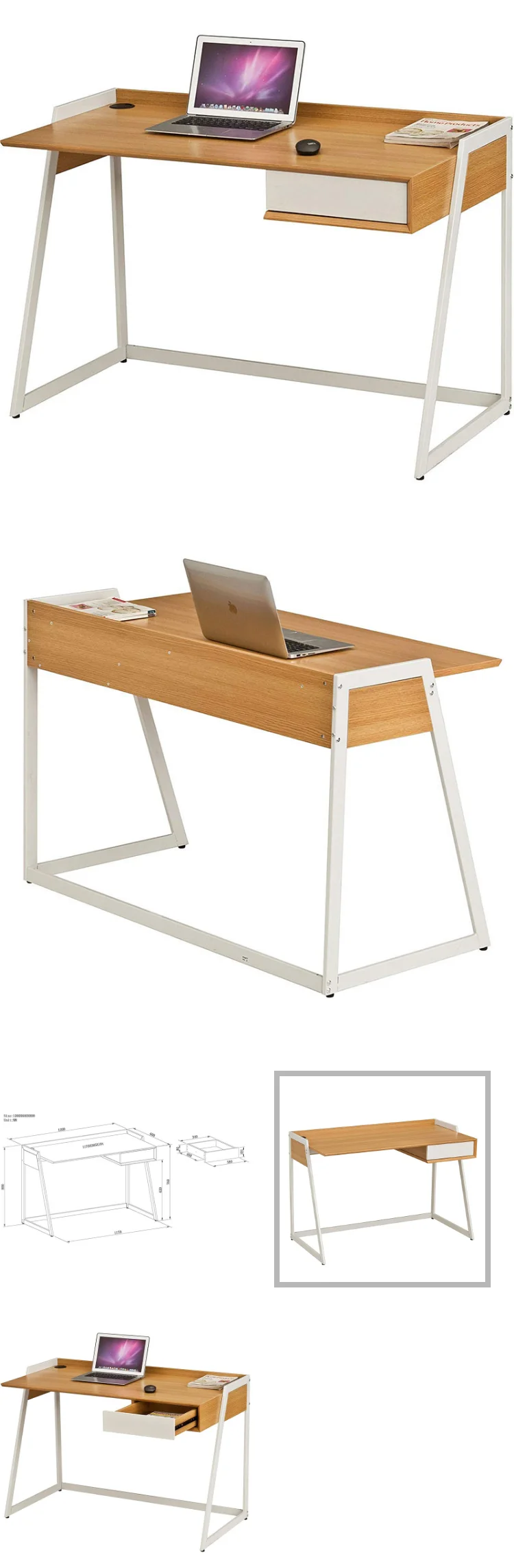Computer Desk Desktop Home Desk Multifunctional Office Desk With ...