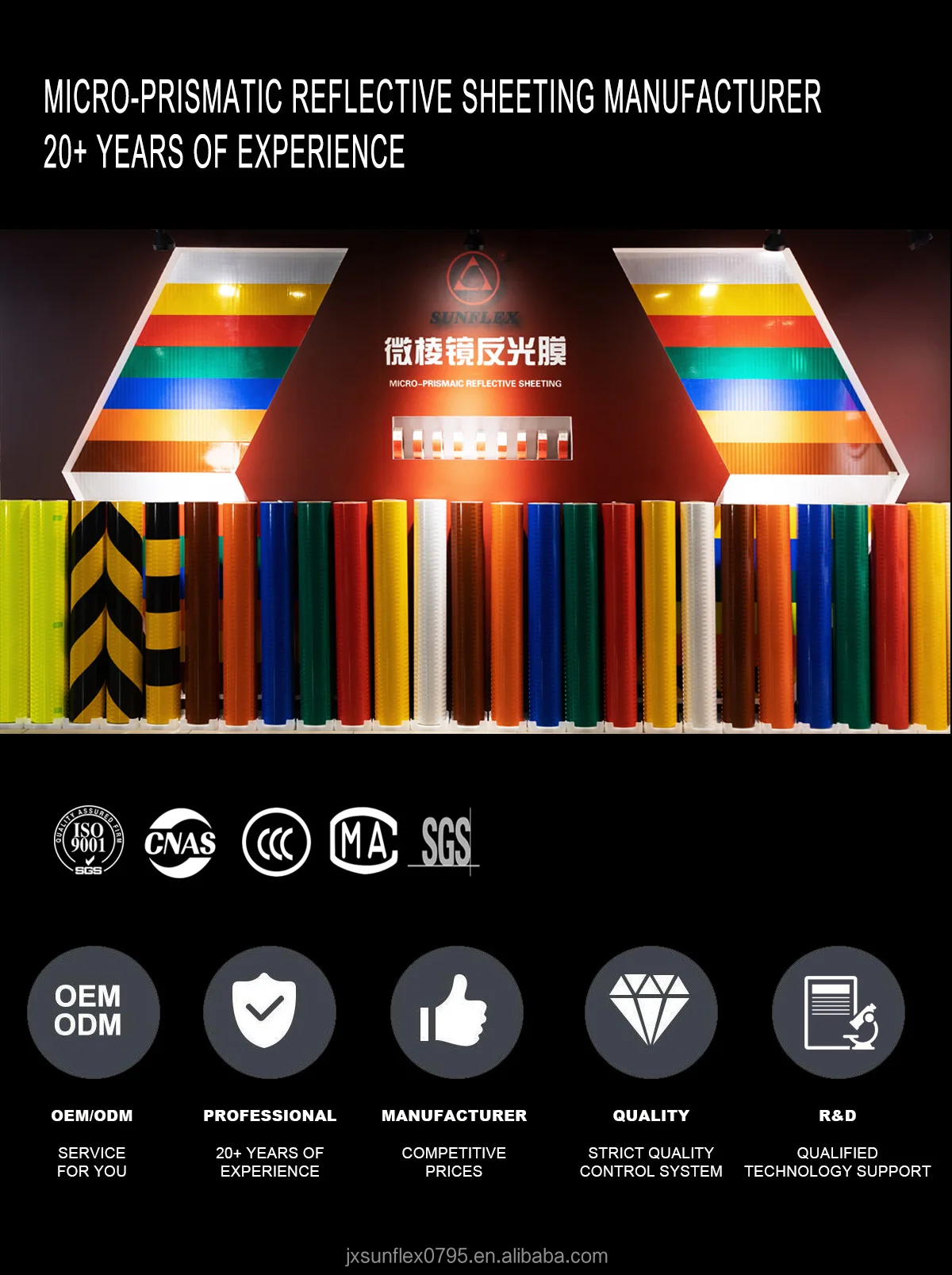 Sunflex Retro Reflector Fluorescent Yellow Sfl4700 Reflective Material ...