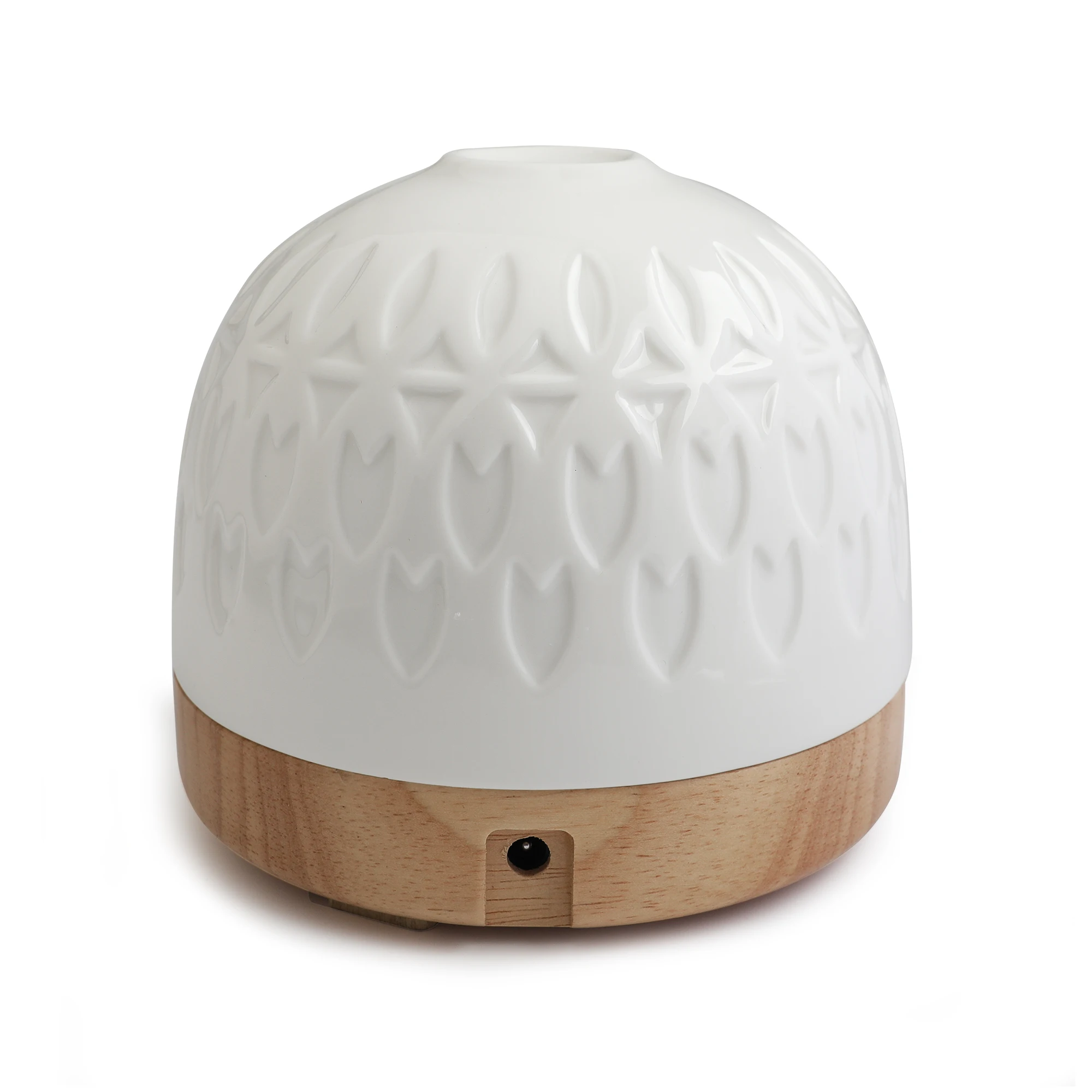 300ml Ceramic Real Wood Aroma Diffuser Ultrasonic Fragrance Scent ...