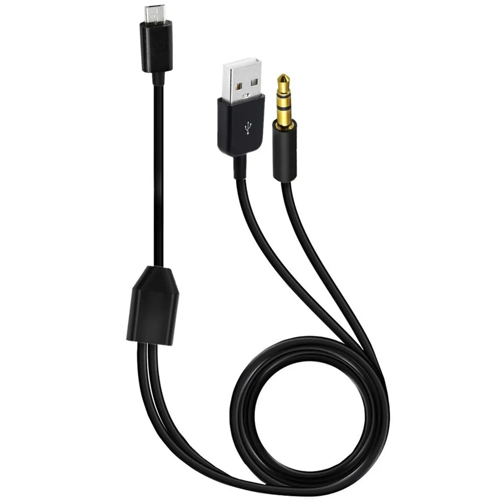 2 in 1 Mini Micro USB to USB 3.5mm Aux Standard Audio Jack Connection ...
