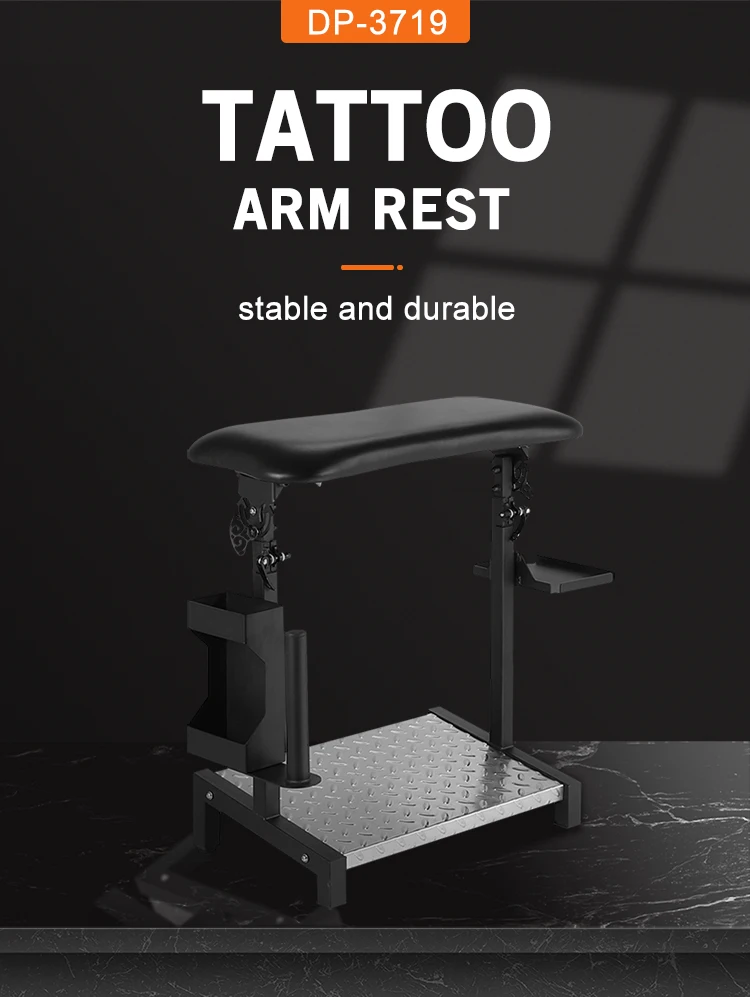 Heavy Duty Iron Tattoo Armrest Stand Adjustable Height Tilt Leg Rest ...