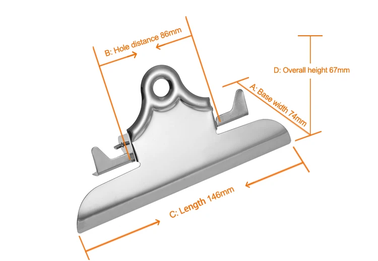 Custom Metal Butterfly Clip - Jumbo Paper Clip for Clipboard