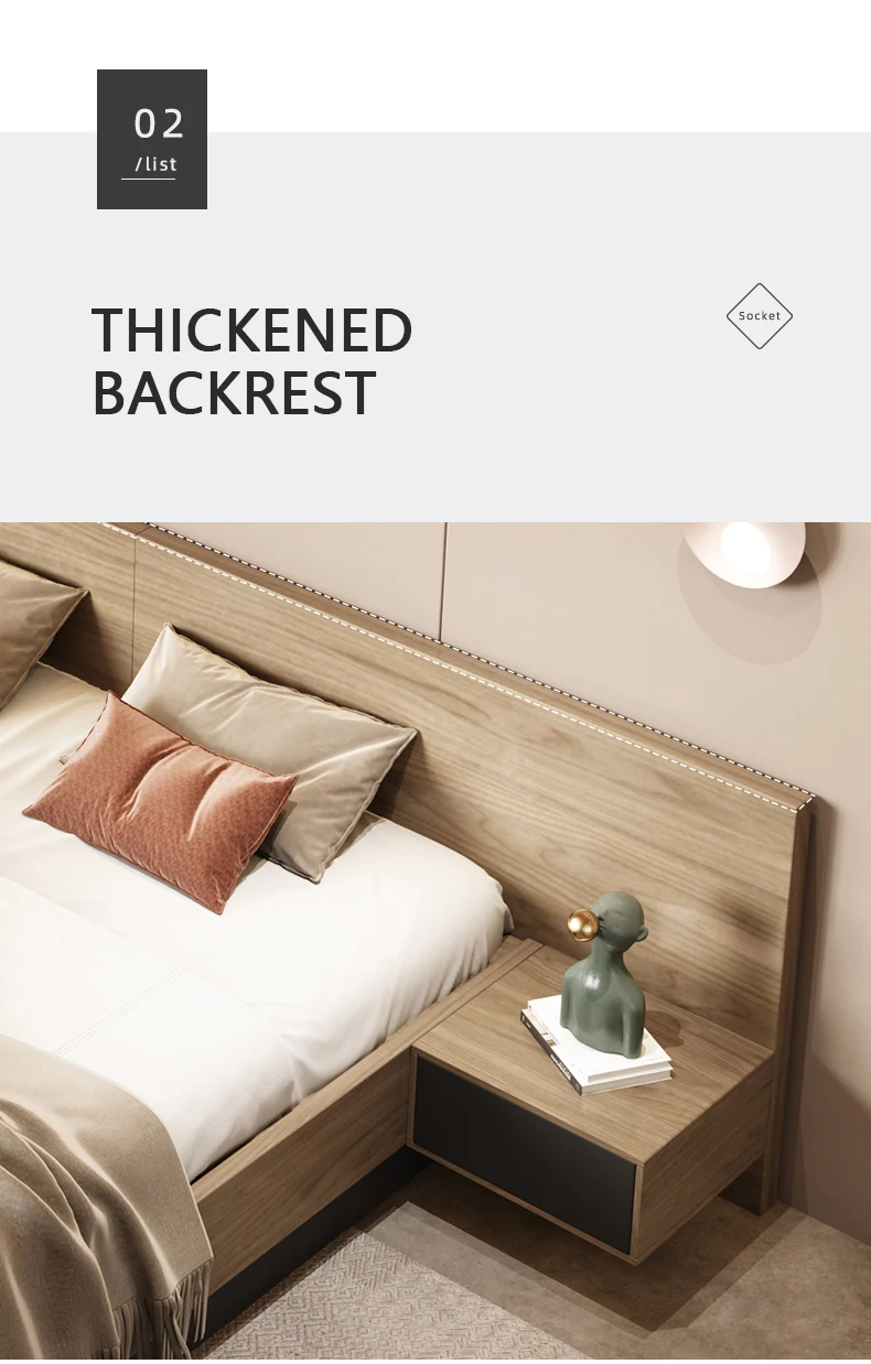 Modern Japanese-Style Tatami High Box Storage Murphy Bed - Minimalist ...