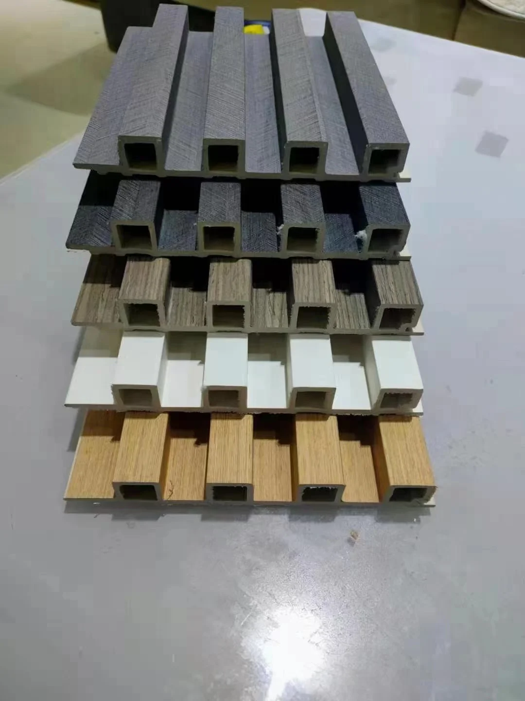 Wooden Grain PVC WPC Wall Cladding Panels for Modern Indoor Decoration ...