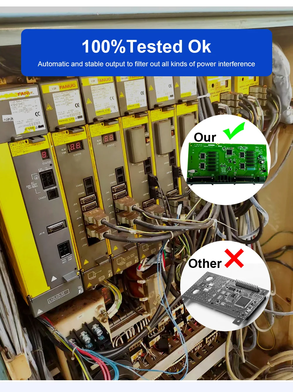 Original Used and New Fanuc Servo Amplifier Driver A06B-6141-H006#H580 ...