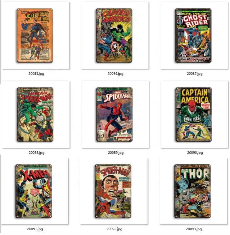 Popeye Cartoon Metal Sign Vintage Plaque Tin Sign Wall Decor for Bar ...